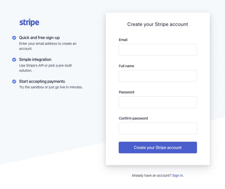How to configure your Stripe account and get API keys for your e-Commerce